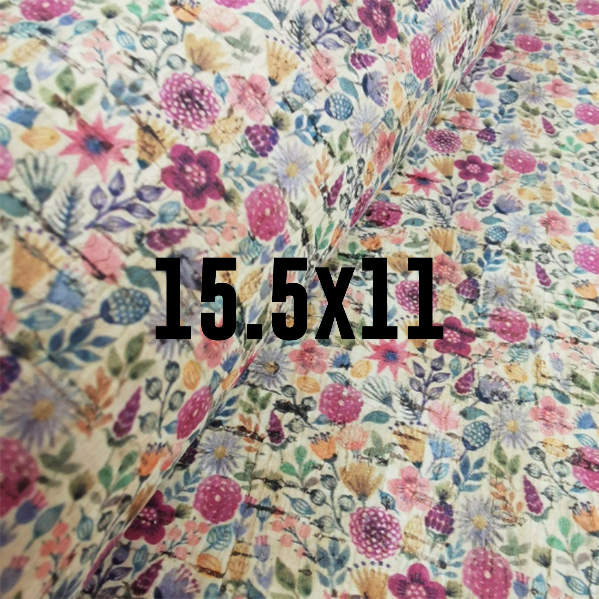 15.5x11cm Portuguese cork fabric Choose Your Cork Pattern | Etsy