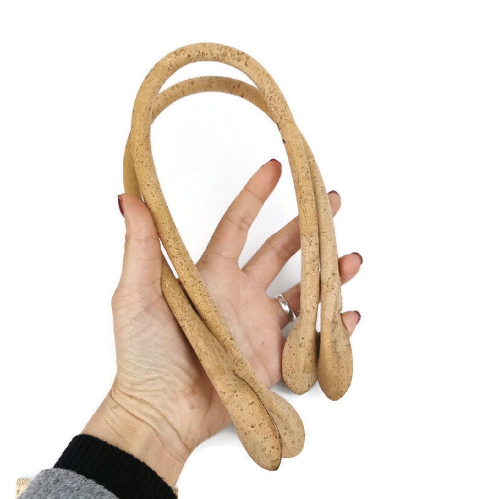 1 Pair of Cork Fabric Rolled Handbag Handles 55cm Cork Bag - Etsy