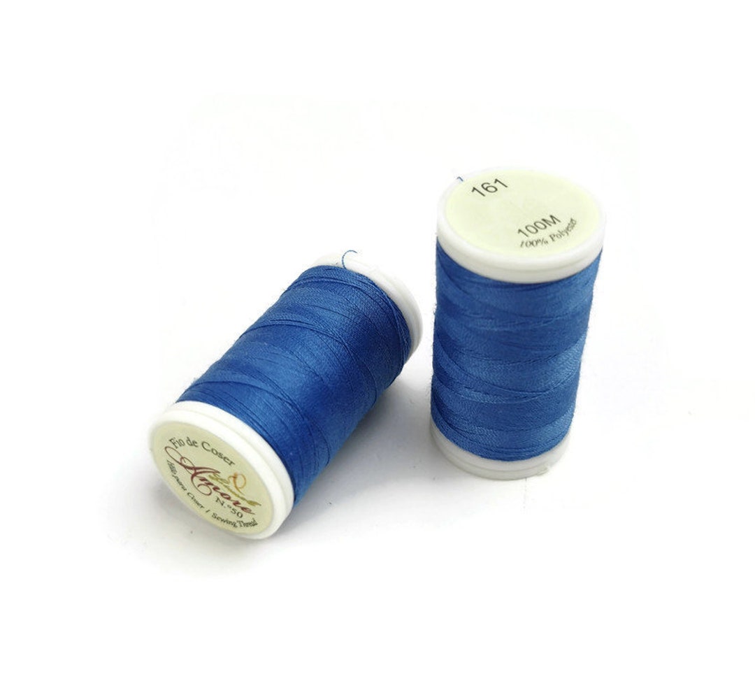 Limol All-purpose Mercerized Thread , 100m Length, Blue - Etsy