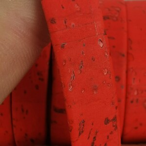 Cork Cording -1 Meter Portuguese Cork 10x2mm Flat Leather Cord, Deep ...