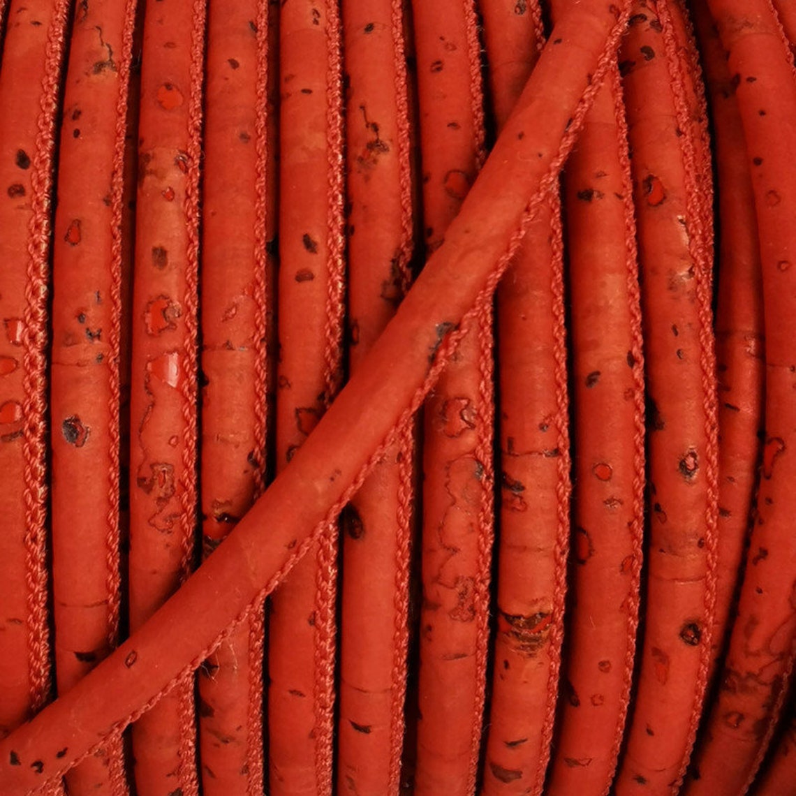 Cork Cord 1 Meter/ 39 in 3 Mm Genuine Cork Cord CORAL - Etsy