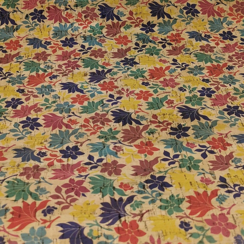 Portuguese Cork Fabric Printed Pattern 68x50cm / - Etsy