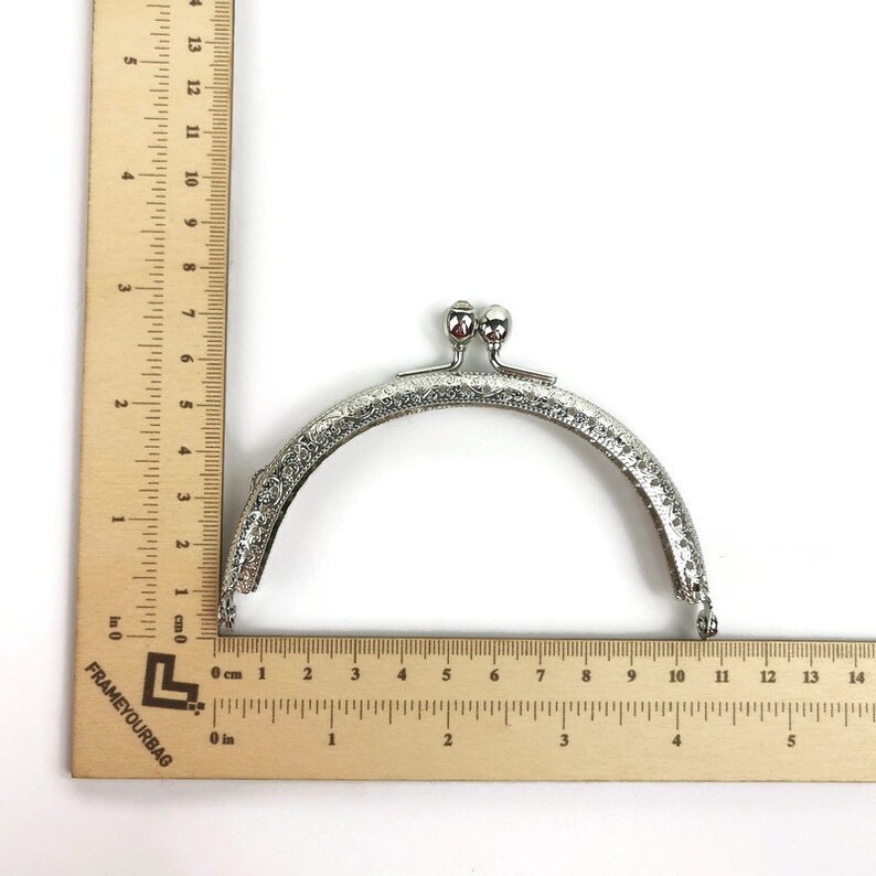 1 Purse Frame 10,5 Cm Fancy Purse Frame Silver F10.5/497 - Etsy