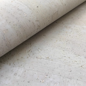 Cork Fabric - 68x50cm Light Gray Portuguese Cork Leather 26.77''x19.69 ...