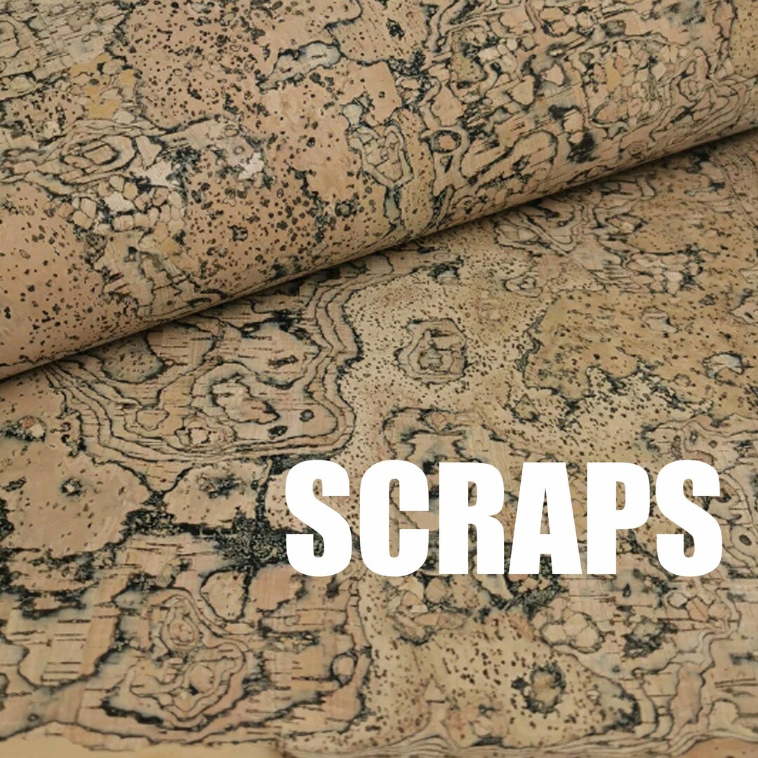 SCRAP - Tiger Cork Fabric - Portuguese Cork Fabric Natural Pattern ...