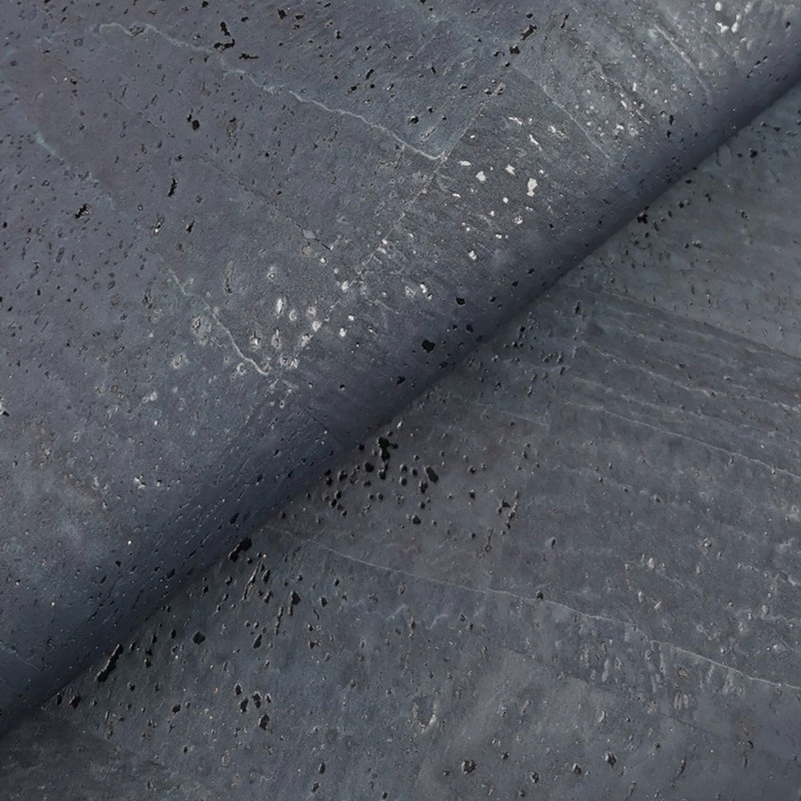 Navy Blue Cork Fabric Portuguese Cork Fabric Dark Blue | Etsy