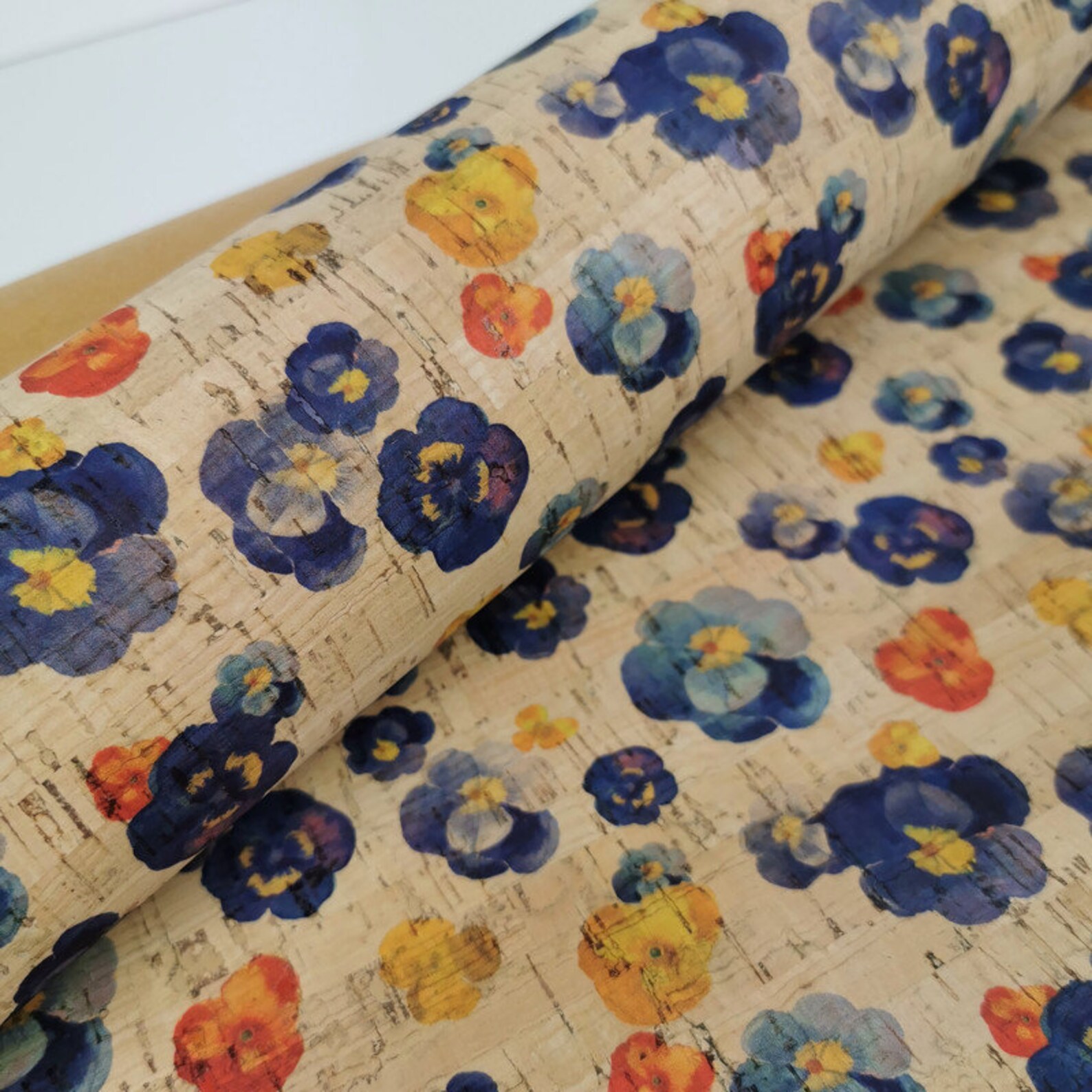 Portuguese Cork Fabric Printed Pattern 68x50cm / - Etsy