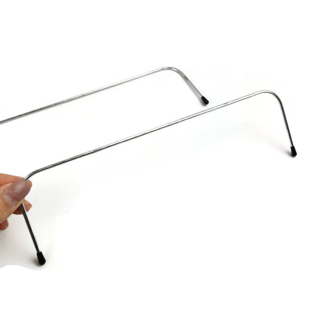 1 Pair 30x7.5cm-aluminum 3mm Tubular Internal Bag Frame Purse Frame ...