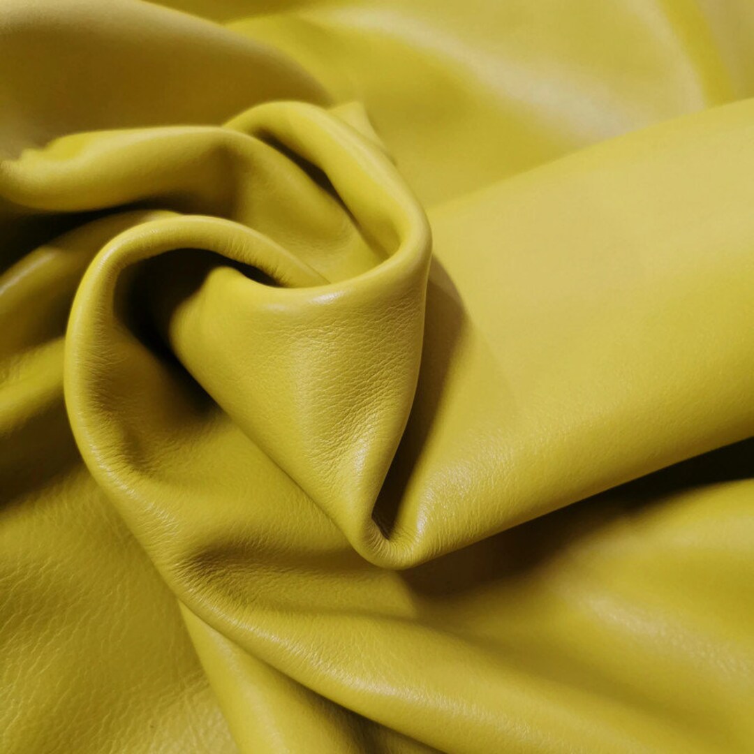 Leather 12"x12" Yellow Cowhide 1.4mm - Etsy