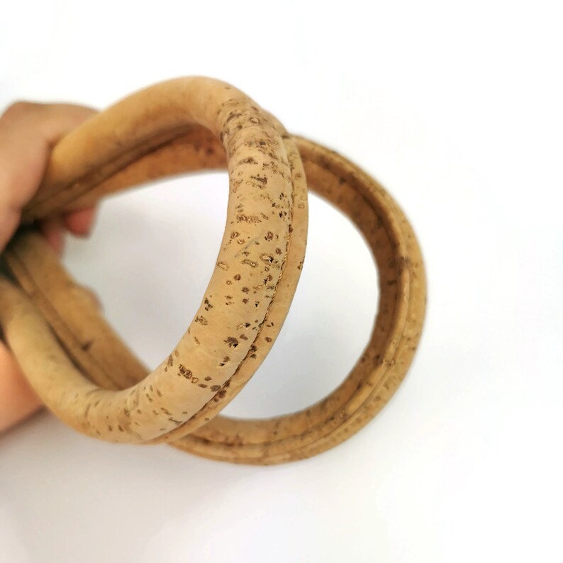 1 Pair of Cork Fabric Rolled Handbag Handles 55cm Cork Bag - Etsy