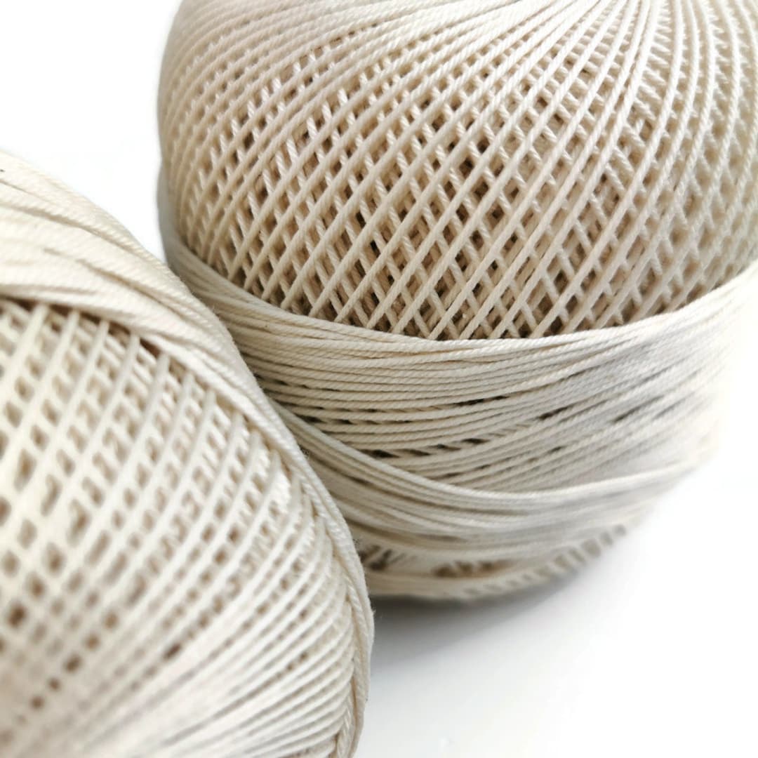 Beige Yarn for Knitting Crochet Yarn, 100grs, PT 6, ES 5, Crochet Yarn ...