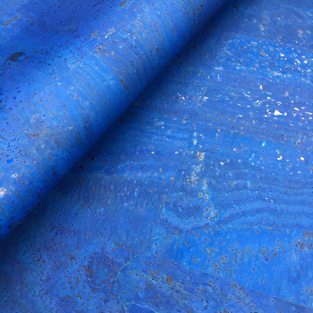 68x50cm Royal Blue Portuguese Cork Fabric Royal Blue Cork - Etsy