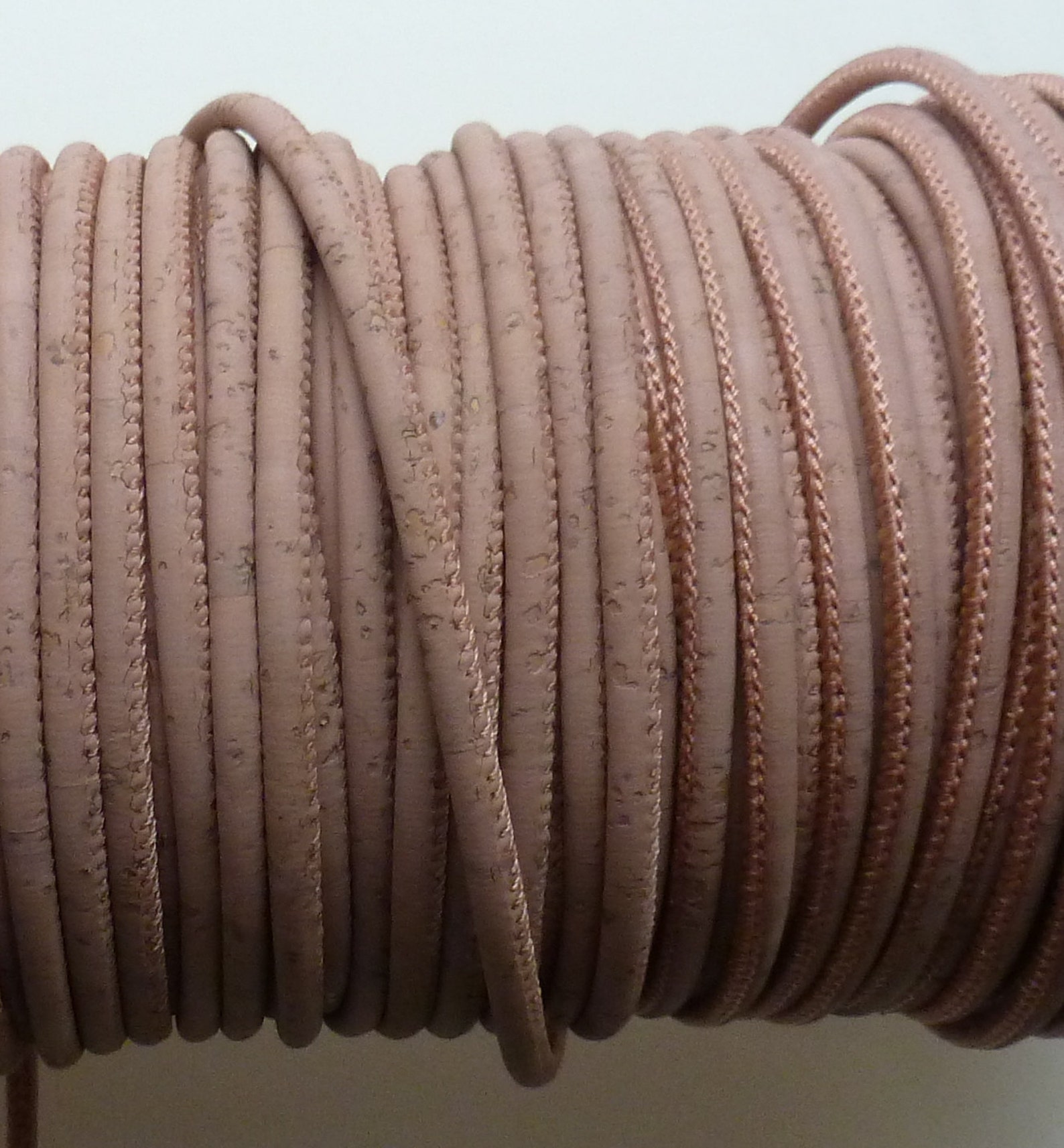 5mmlight Pink Cork Cord, 1 Meter Portuguese Cork 5mm Fabric Cord, Baby ...
