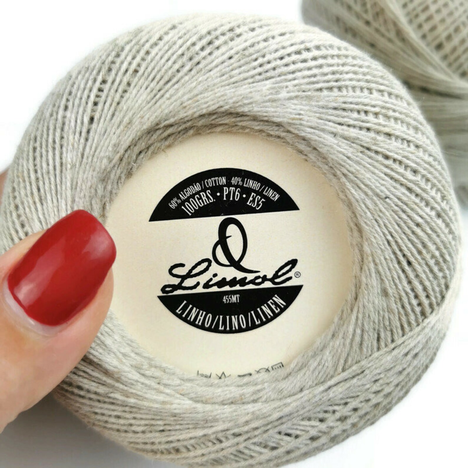 Beige Yarn for Knitting Crochet Yarn 100grs PT 6 ES 5 - Etsy