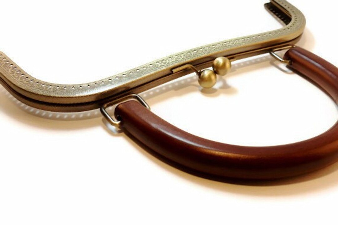 26cm Purse Frame, Wood Handle Purse Frame, 10 1/4 Inch ( 26cm) Portable ...