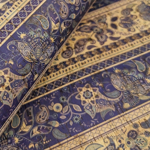 Portuguese Cork Fabric Printed Pattern 68x50cm / - Etsy