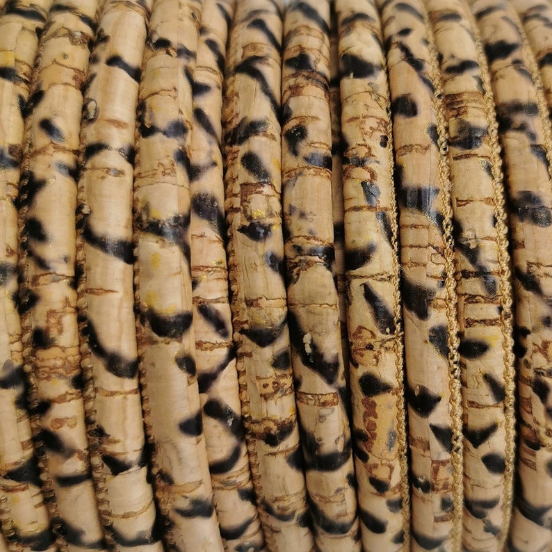 5mm Python Cork Fabric Cord 1 meter Portuguese Cork 5mm | Etsy