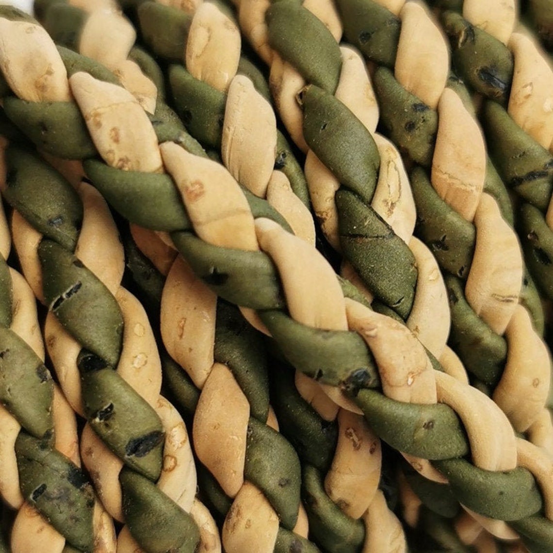 5mm Round Braided Cork Leather by the Yard, Cork Braid - Etsy