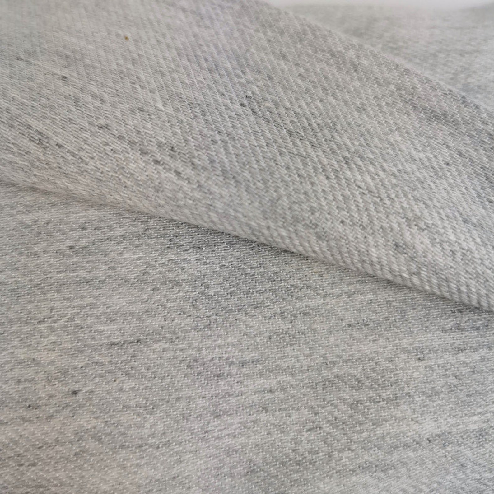 Gray Denim Fabric by the Yard, Jeans Cotton Fabric, Jeans Fabric, - Etsy