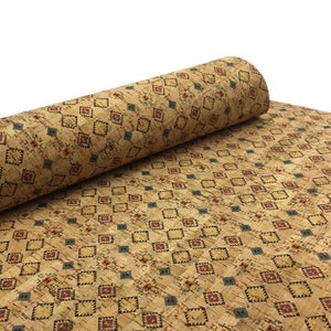 Portuguese Cork Fabric, Printed Pattern 68x50cm / 26.77''x19.69'', (51 ...