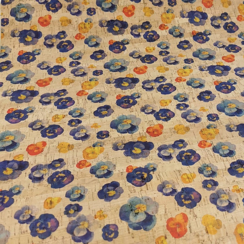 Portuguese Cork Fabric Printed Pattern 68x50cm / - Etsy