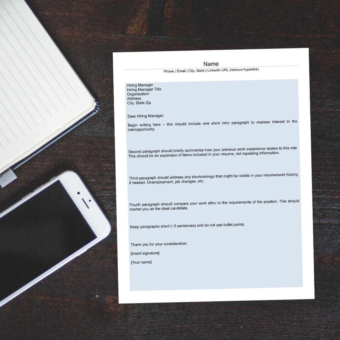 Crisp | Editable Resume Template and Matching Cover Letter Template ...