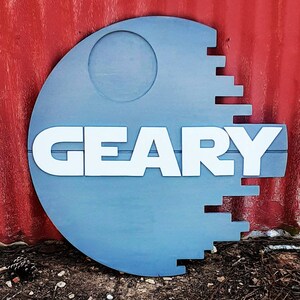 Round Nursery Sign, Star Wars Nursery Signs, Name Sign for Kids Room ...