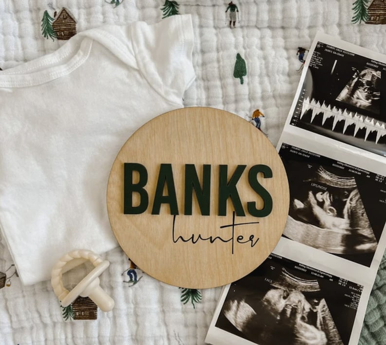 Name Plate for Baby Baby Birth Announcement Sign Wooden Baby - Etsy