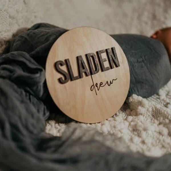 Baby Birth Plate - Etsy