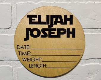 Round Nursery Sign, Star Wars Nursery Signs, Name Sign for Kids Room ...