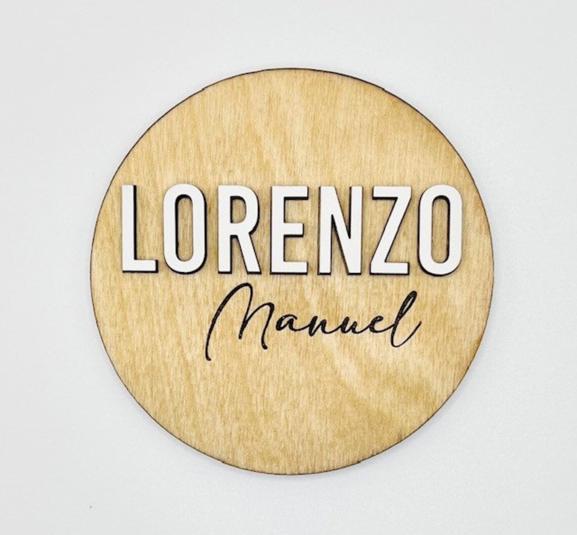 Name Plate for Baby Baby Birth Announcement Sign Wooden Baby | Etsy