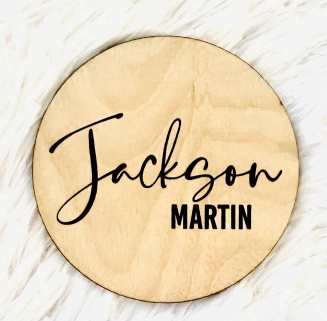 Name Plate for Baby, Baby Birth Announcement Sign, Wooden Baby Name ...