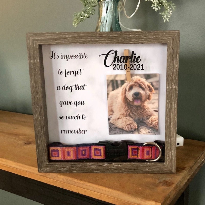 Dog Memorial Shadow Box - Etsy