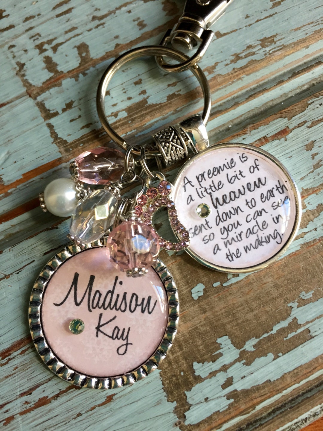 Personalized Mother Keychain Gift - "a Preemie is a Little Bit of ...