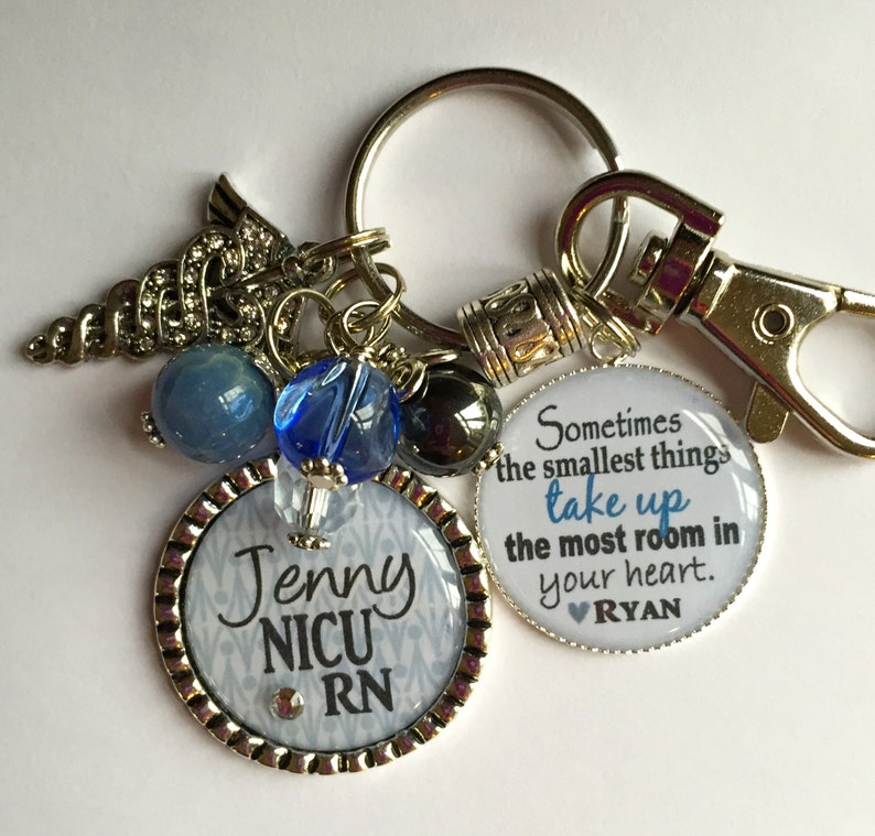 Nurse NICU RN Personalized Keychain sometimes the - Etsy