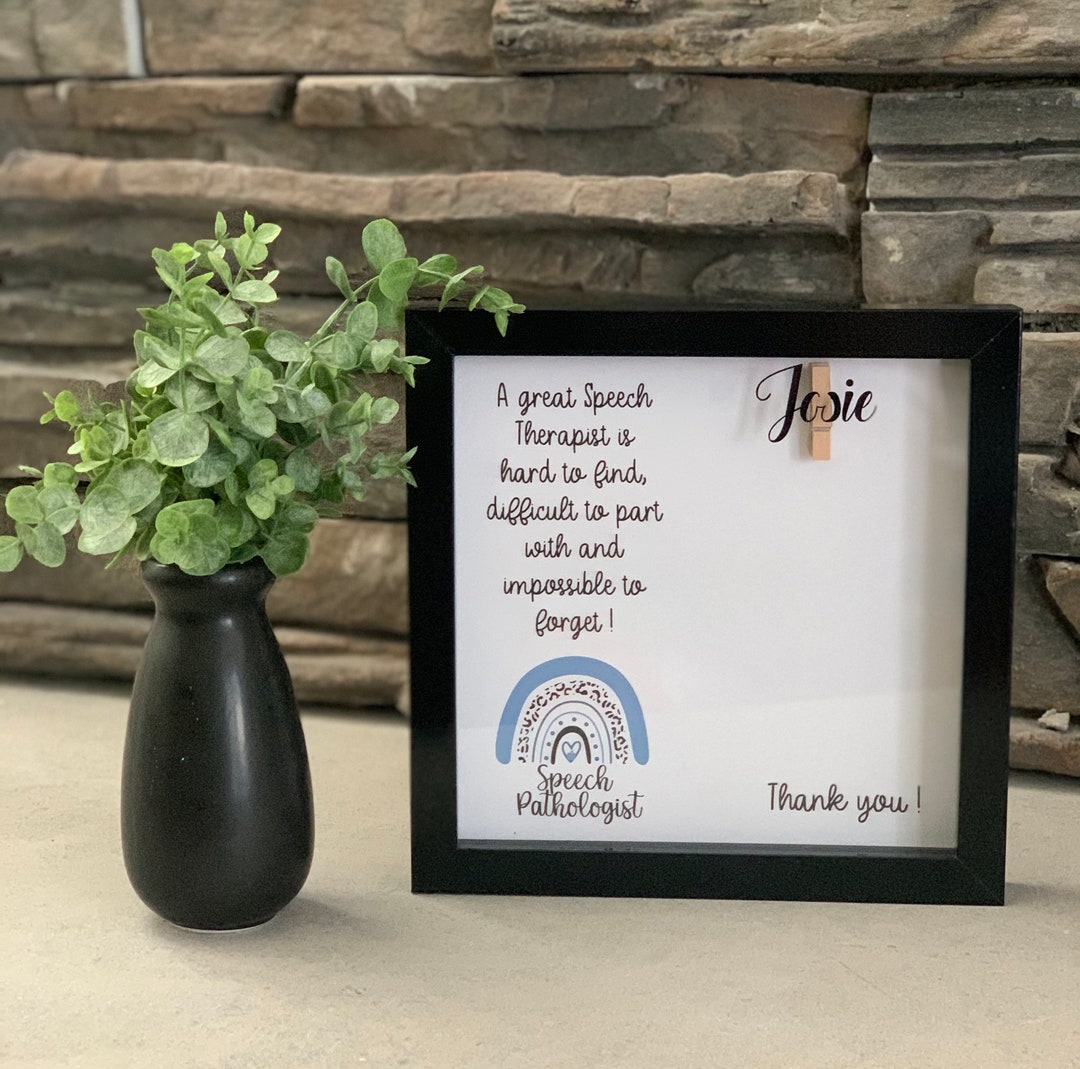 Speech Therapist Gifts, Add Photo Frame, Gift for Speech Language ...
