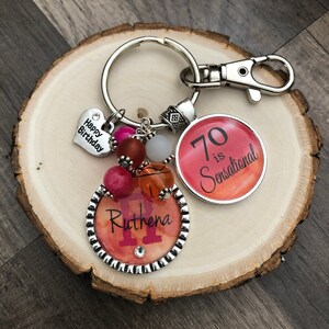 70th Gift, 70th Milestone Gift, 70 and Sensational Gift, Hot Pink and ...
