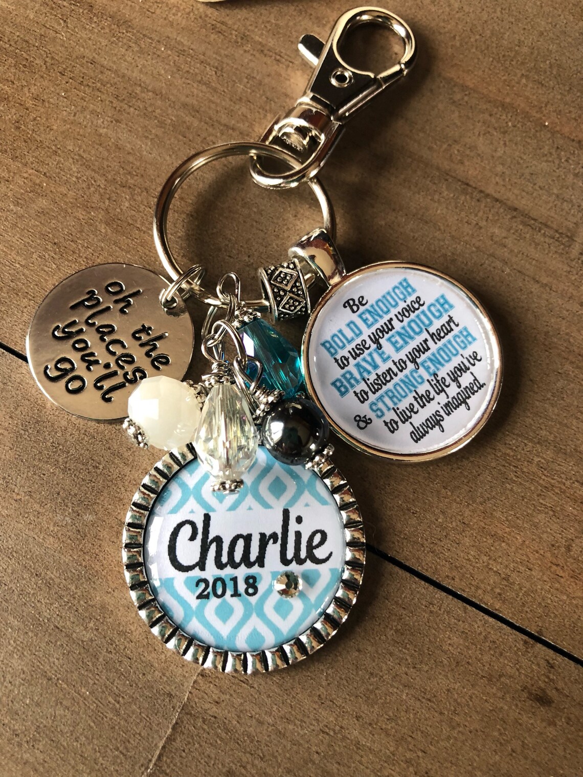 Personalized Graduation GIFT Keychain or Necklace Oh the | Etsy