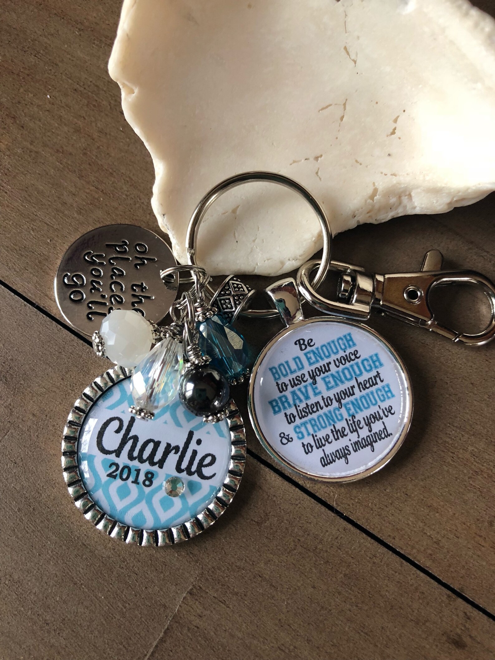 Personalized Graduation GIFT Keychain or Necklace Oh the - Etsy