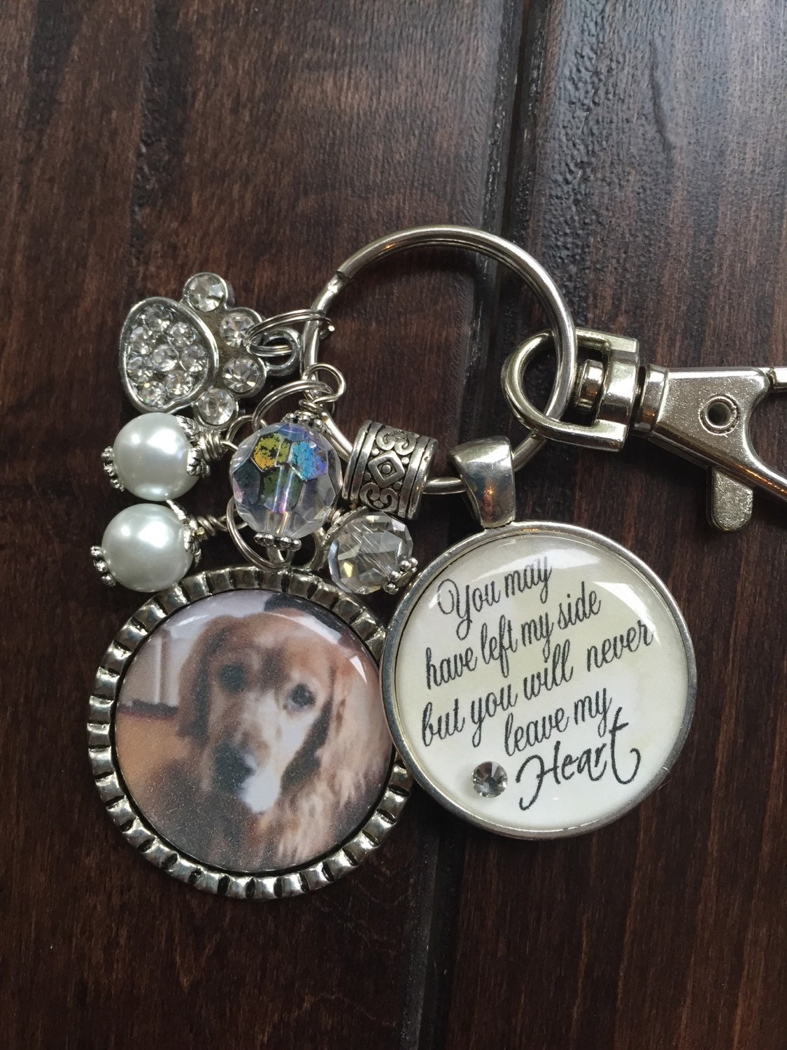 PERSONALIZED SYMPATHY KEYCHAIN Loss of a Pet Gift Dog Cat - Etsy