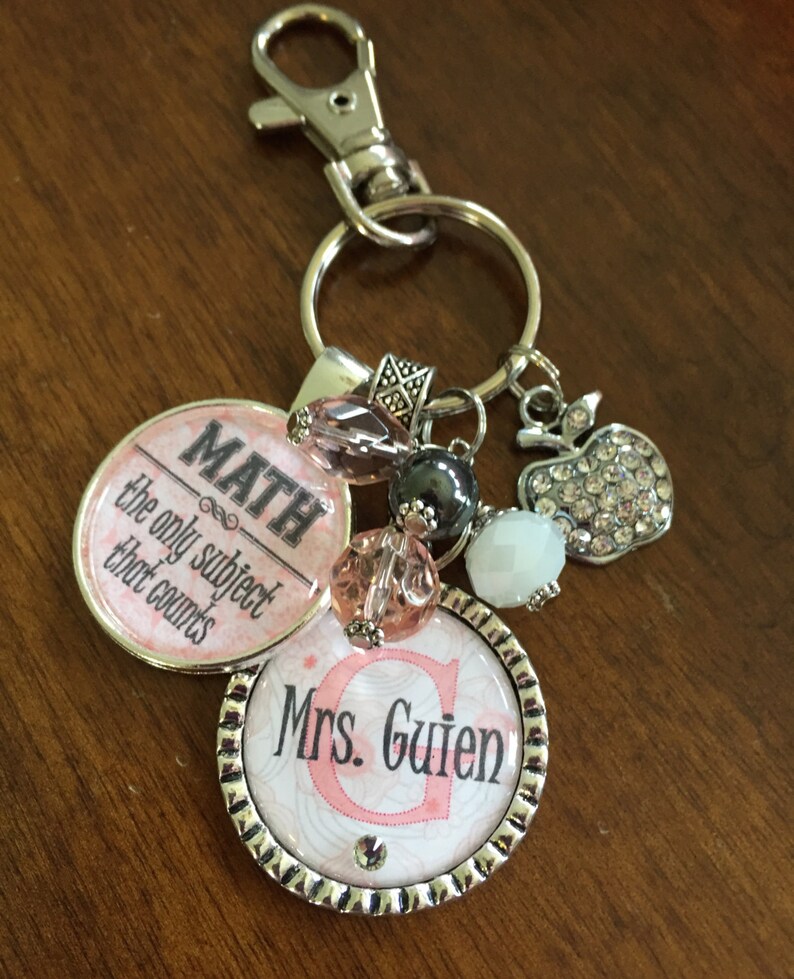 Math Teacher Gift Keychain Personalized Math the Only Subject | Etsy