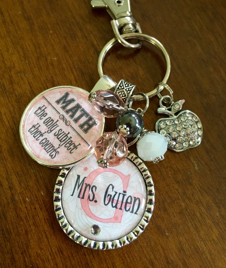 Math Teacher Gift Keychain Personalized Math the Only Subject | Etsy