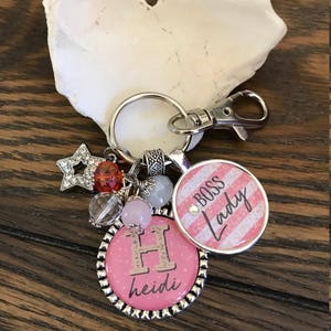 Custom Boss Lady Jewelry Personalized Boss Gift Idea Name Keychain Gift ...