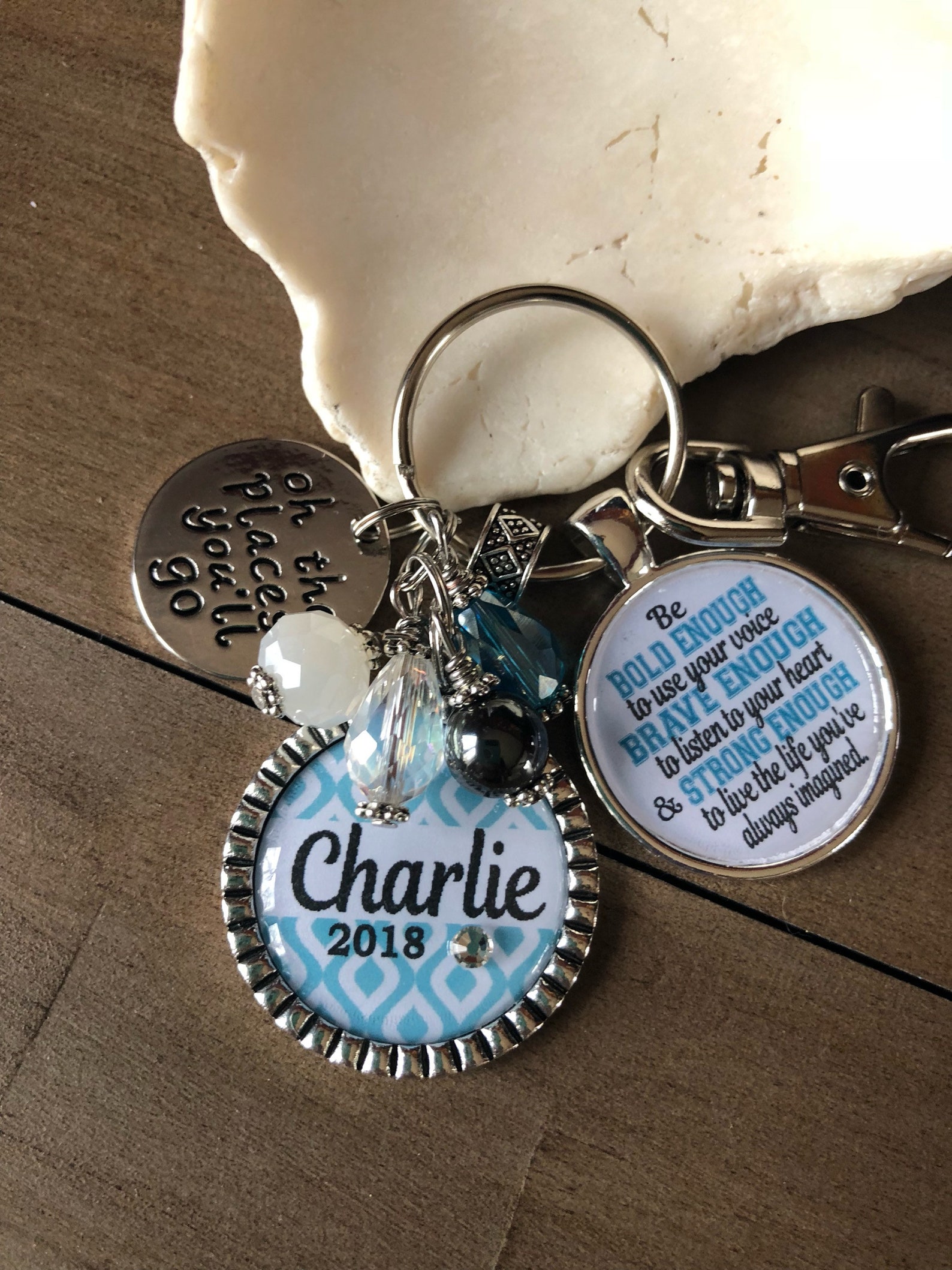 Personalized Graduation GIFT Keychain or Necklace Oh the - Etsy