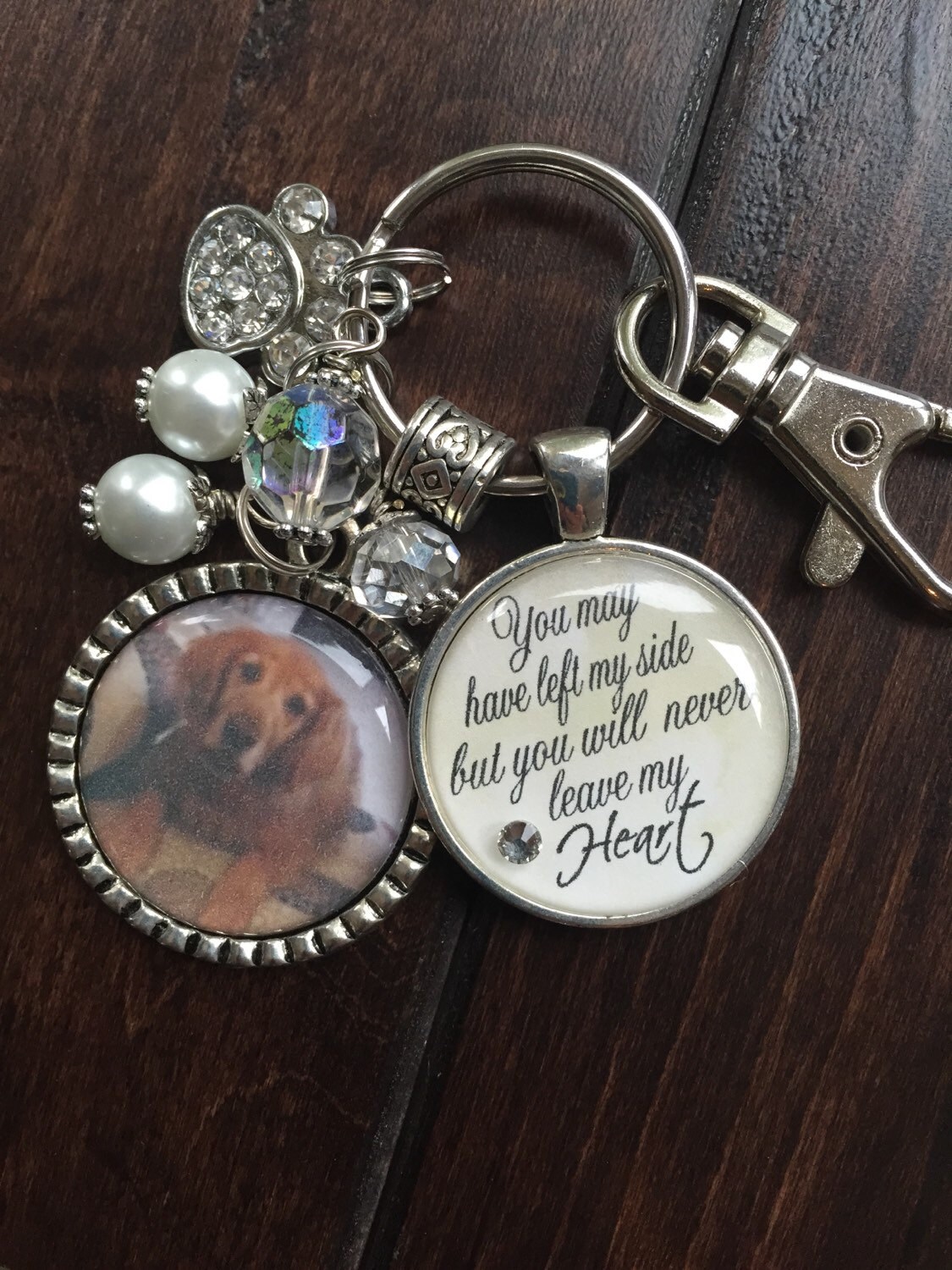 PERSONALIZED SYMPATHY KEYCHAIN Loss of a Pet Gift Dog Cat - Etsy