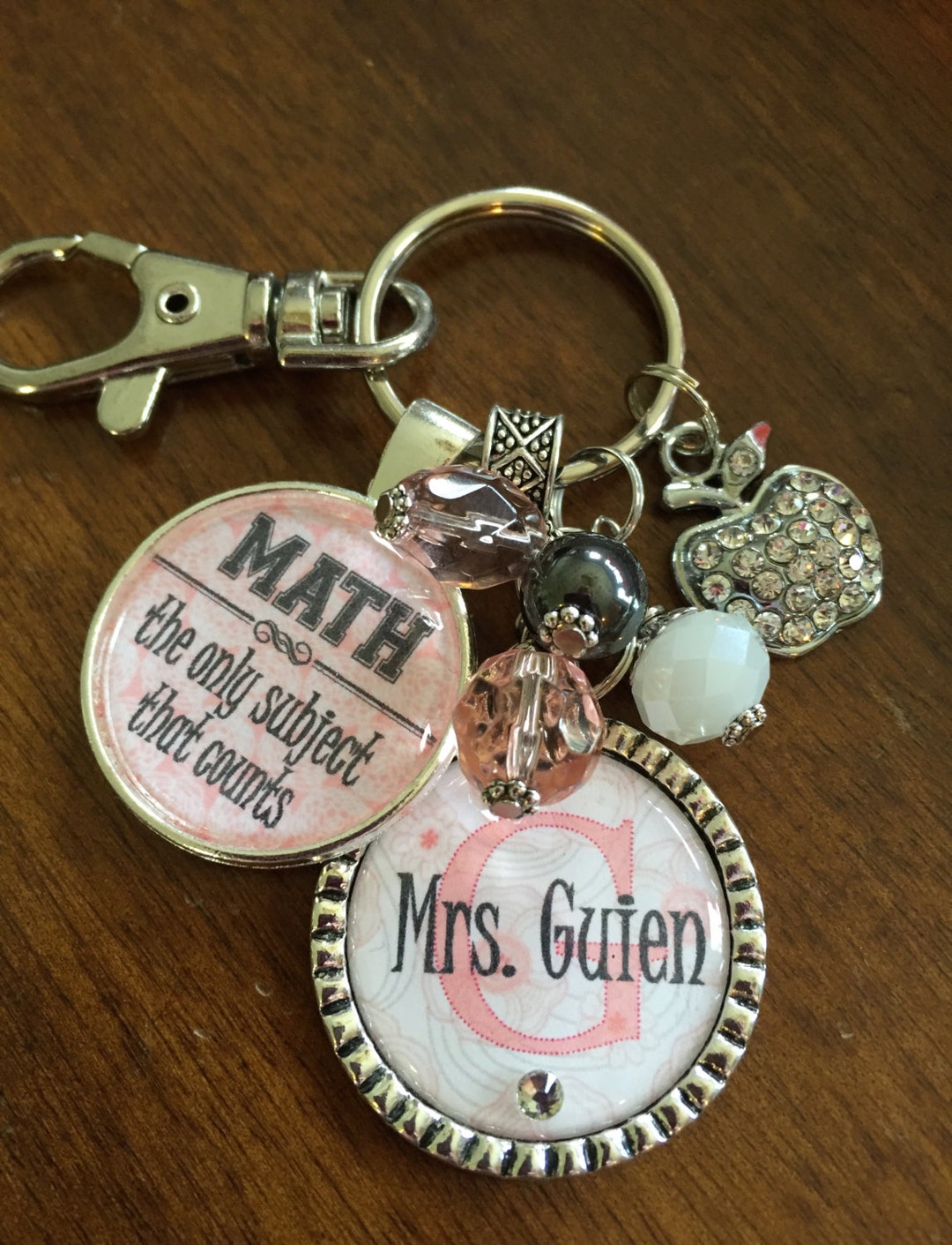 Math Teacher Gift Keychain Personalized, Math the Only Subject That ...