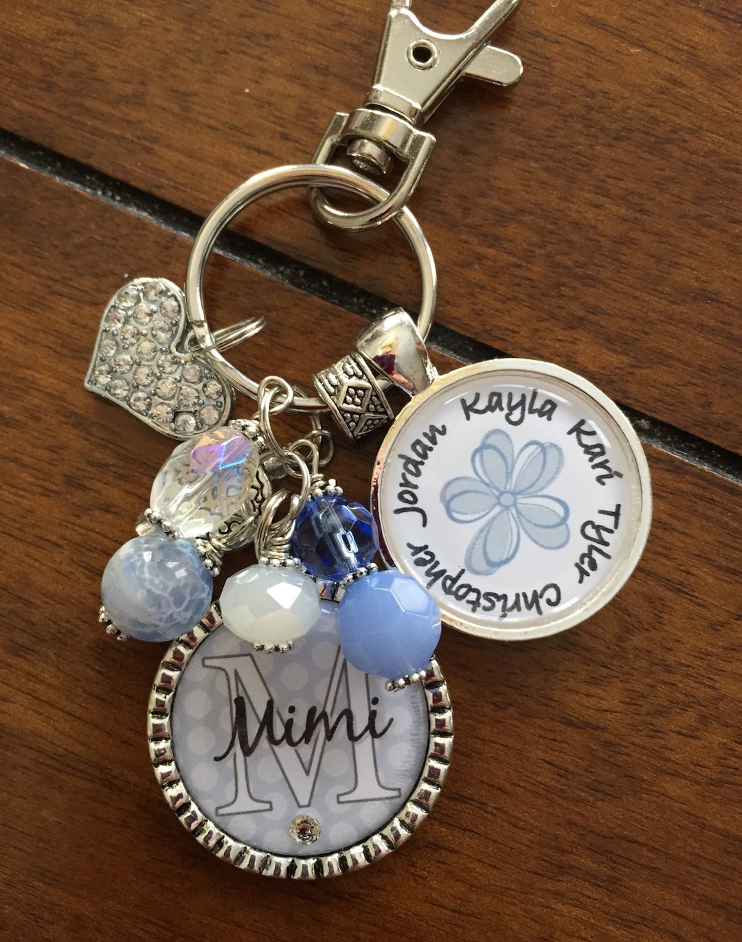 Mother's Day, Mimi Keychain Childrens Name Nana Mother Gift Present ...