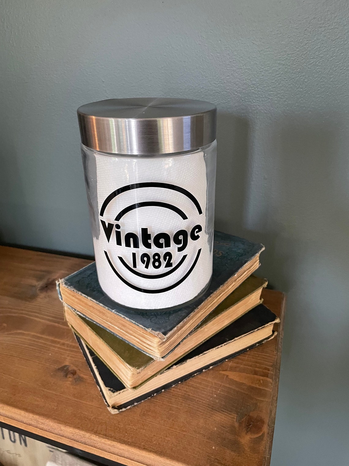 40th Birthday Gift Vintage 1982 CANDY Jar Booze Jar - Etsy