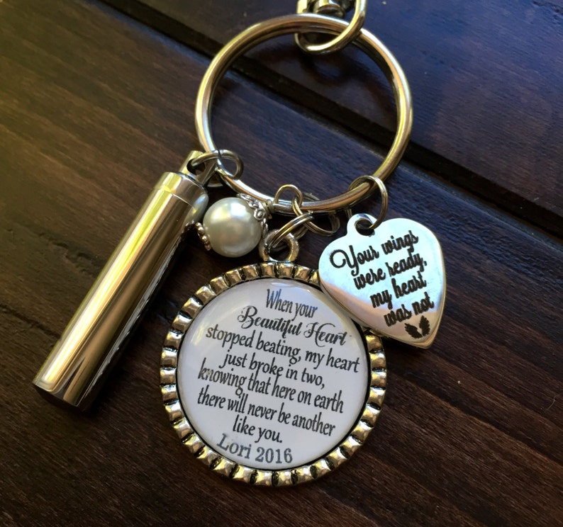 Personalized Cremation Keychain When Your Beautiful Heart - Etsy