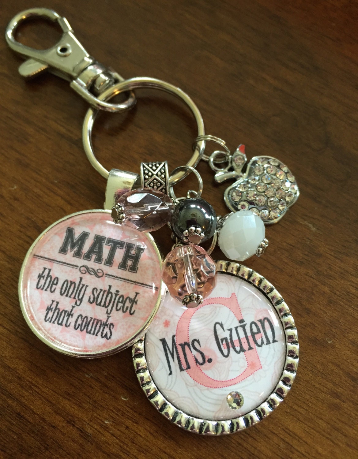 Math Teacher Gift Keychain Personalized Math the Only Subject - Etsy Canada